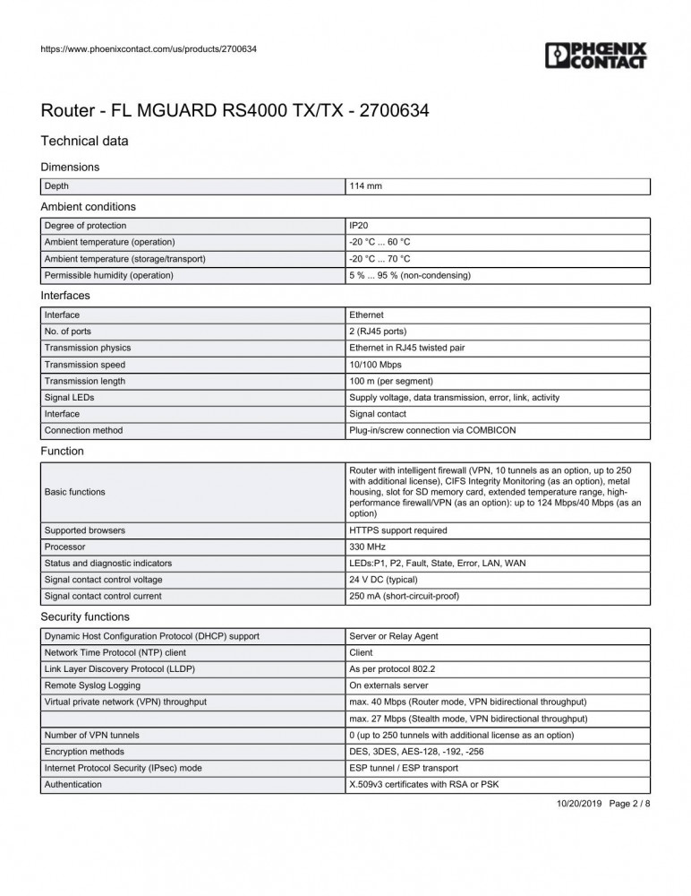 FL MGUARD RS4000 TX/TX document page 2