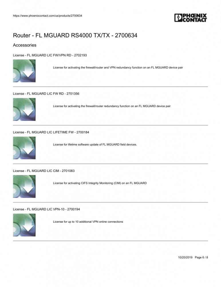 FL MGUARD RS4000 TX/TX document page 6