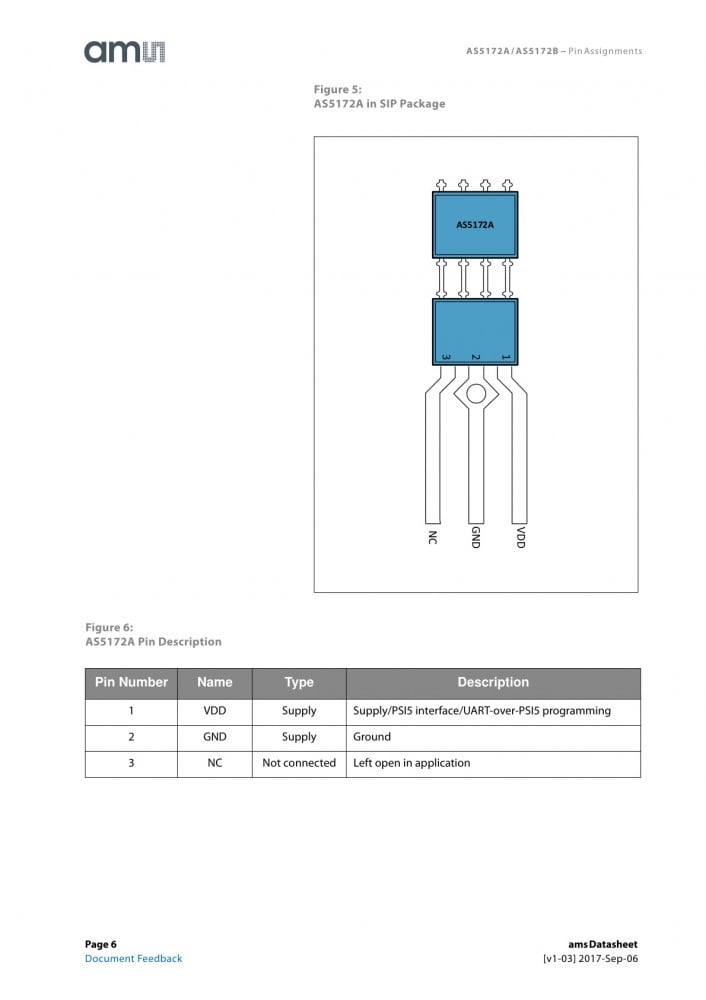 AS5172B datasheet page 6