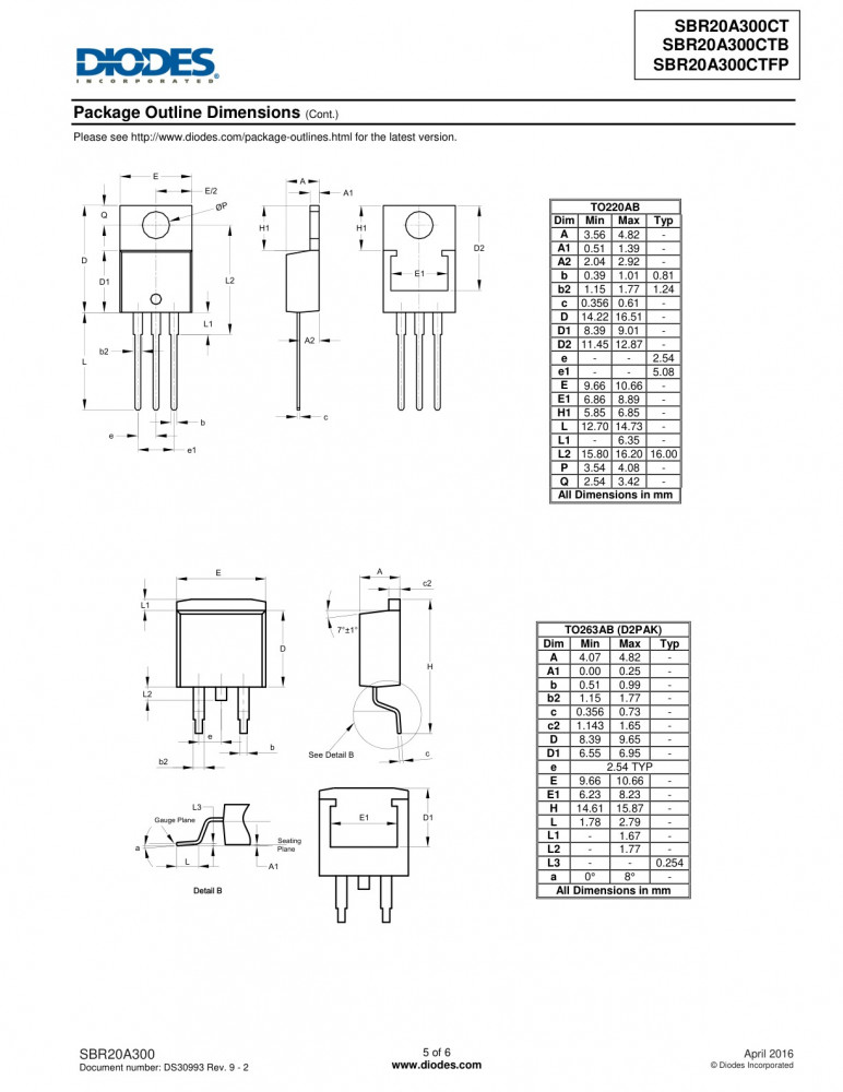SBR20A300CTFP-G datasheet page 5