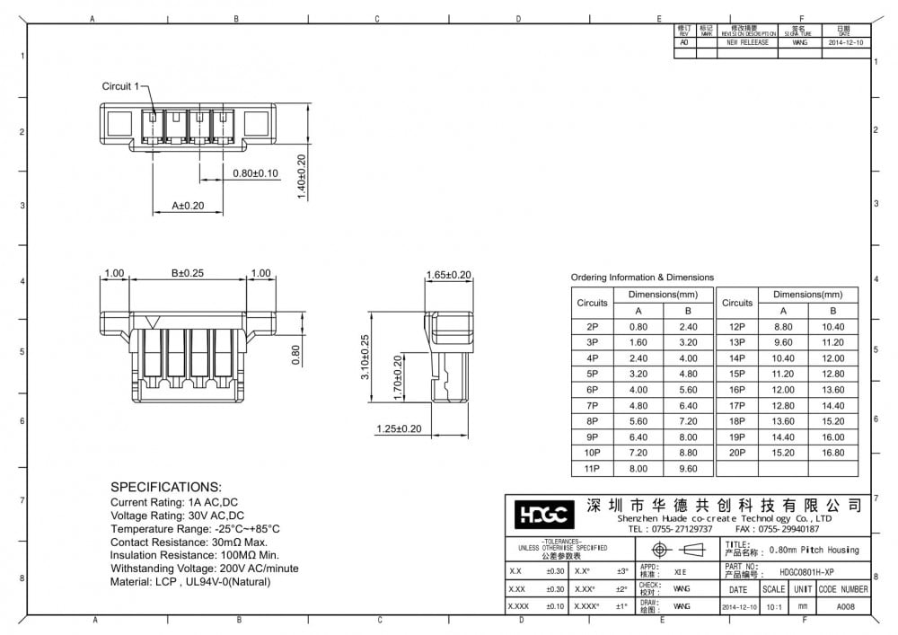 HDGC0801-T technical drawing page 3