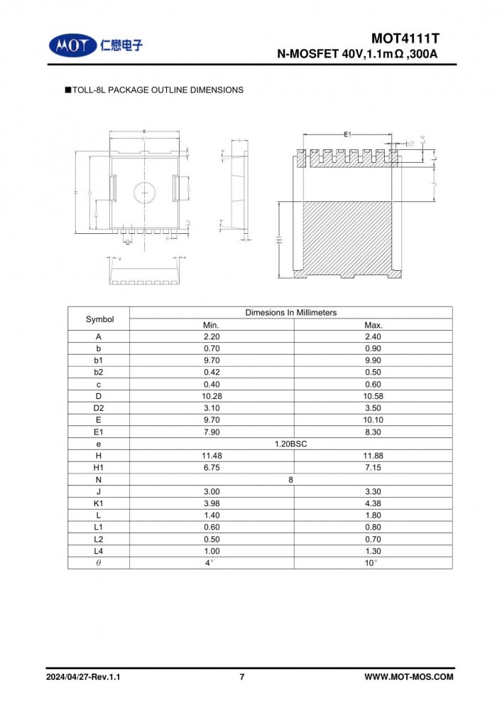 MOT4111T datasheet page 7