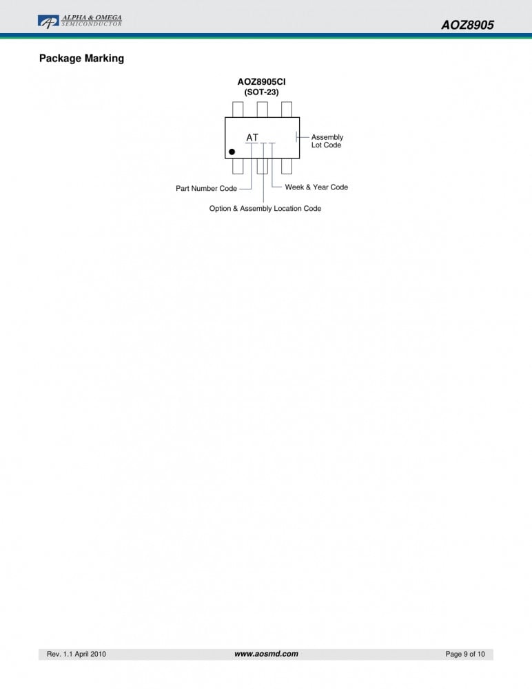 AOZ8905CI datasheet page 9