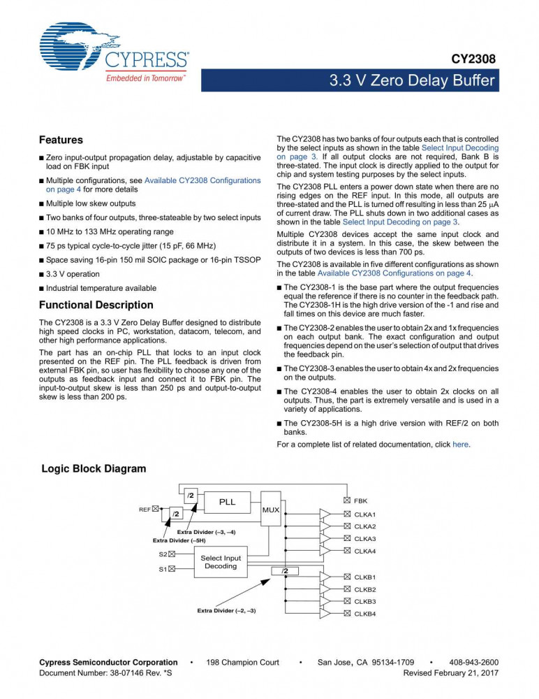 CY2308 document page 1