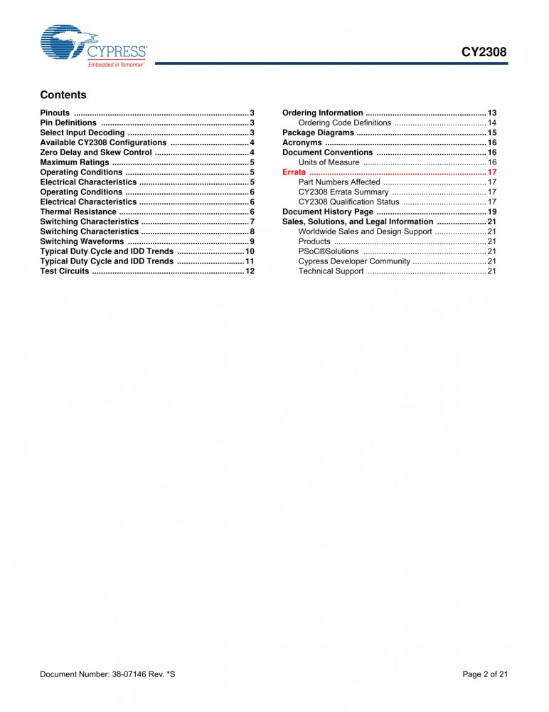CY2308 document page 2