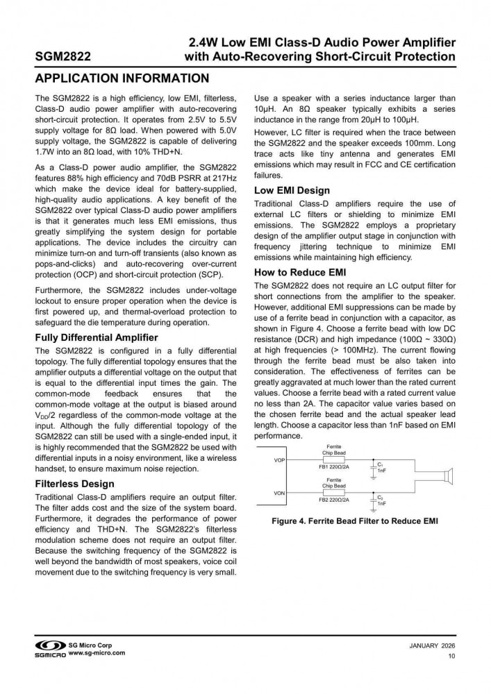 SGM2822 datasheet page 10