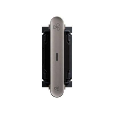 Arteor Advance - Smart In-Wall Wireless Fan Switch Battery Powered Matt Titanium - Zigbee connected, app programmable, voice control for sale