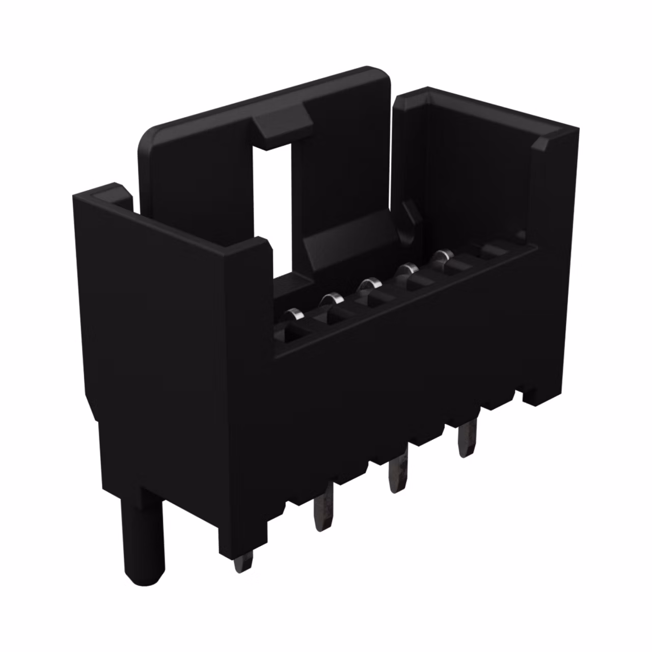 Appli-Mate RAST 2.5 Header, Vertical, 7 Circuits, Glow-Wire Capable, with Latch, Black for sale
