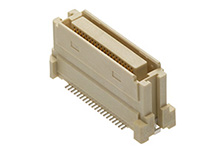 0.635mm Pitch SlimStack Receptacle, Surface Mount, Dual Row, Vertical Stacking, 11.00 to 16.00mm Stacking Heights, 40 Circuits