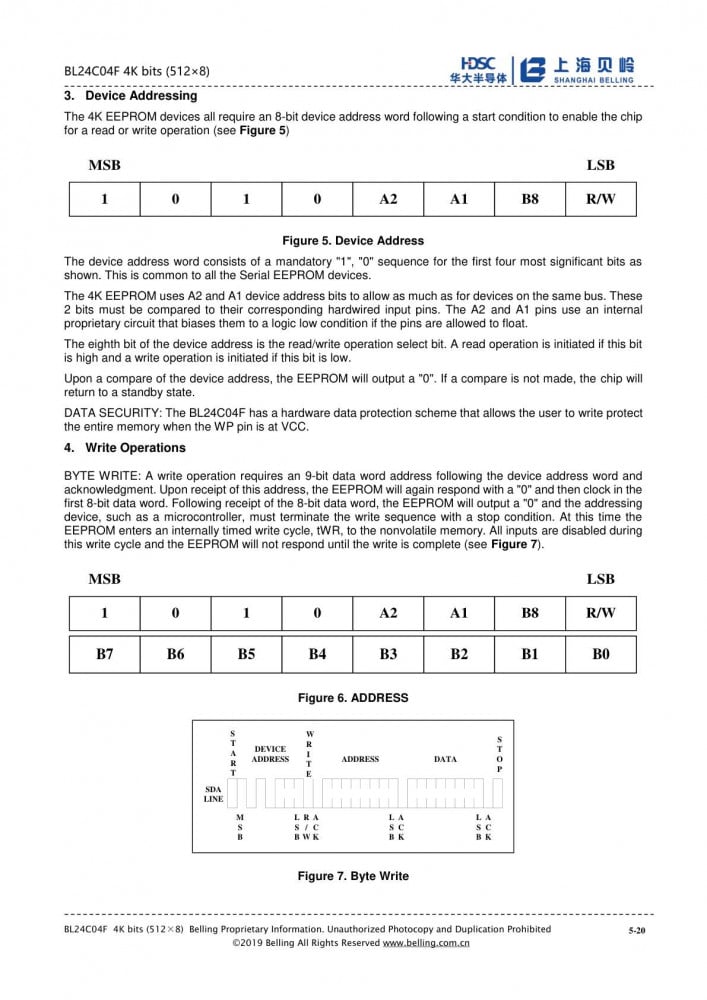 BL24C04F datasheet page 5