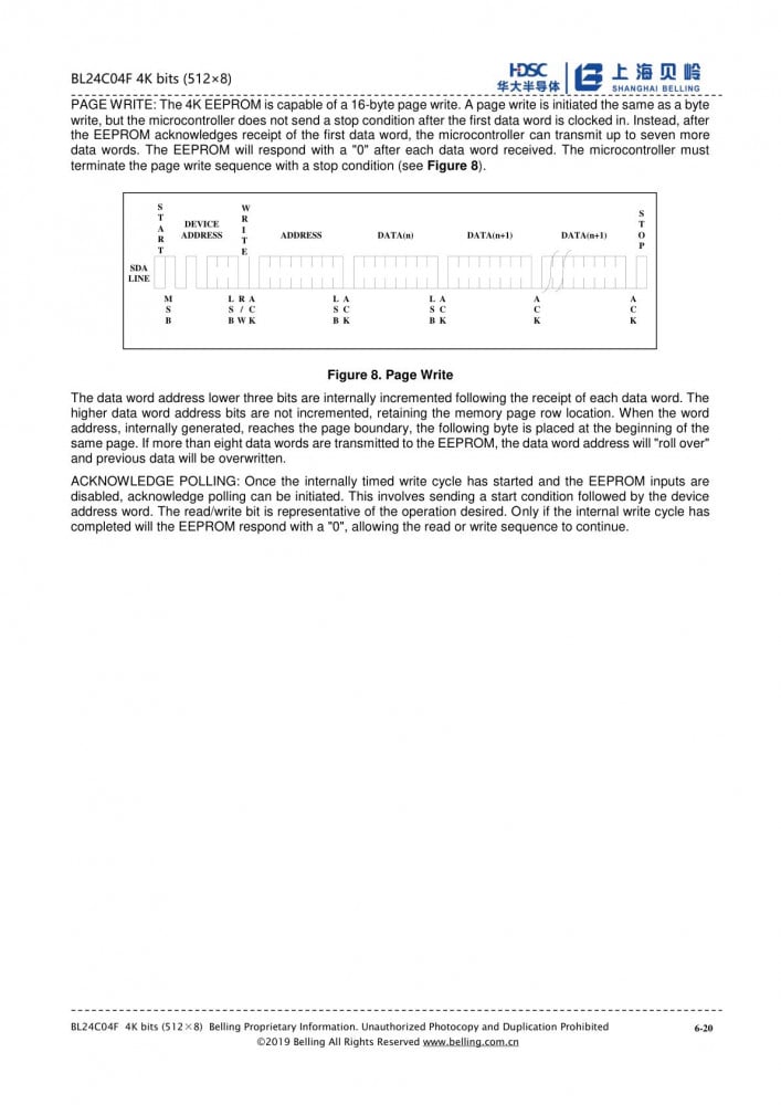 BL24C04F datasheet page 6