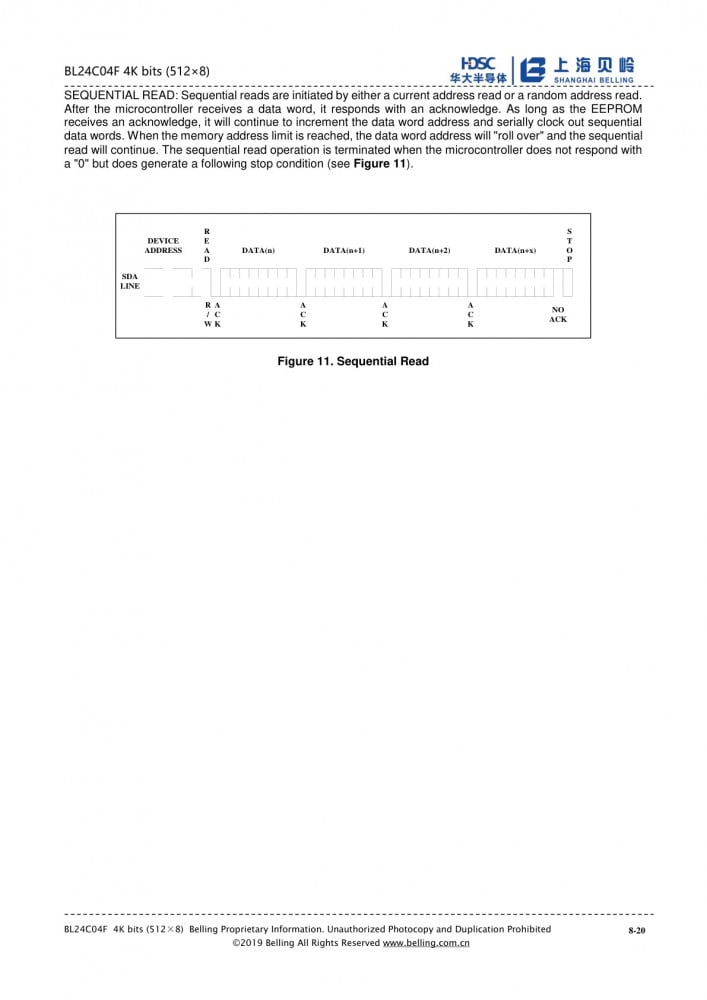 BL24C04F datasheet page 8