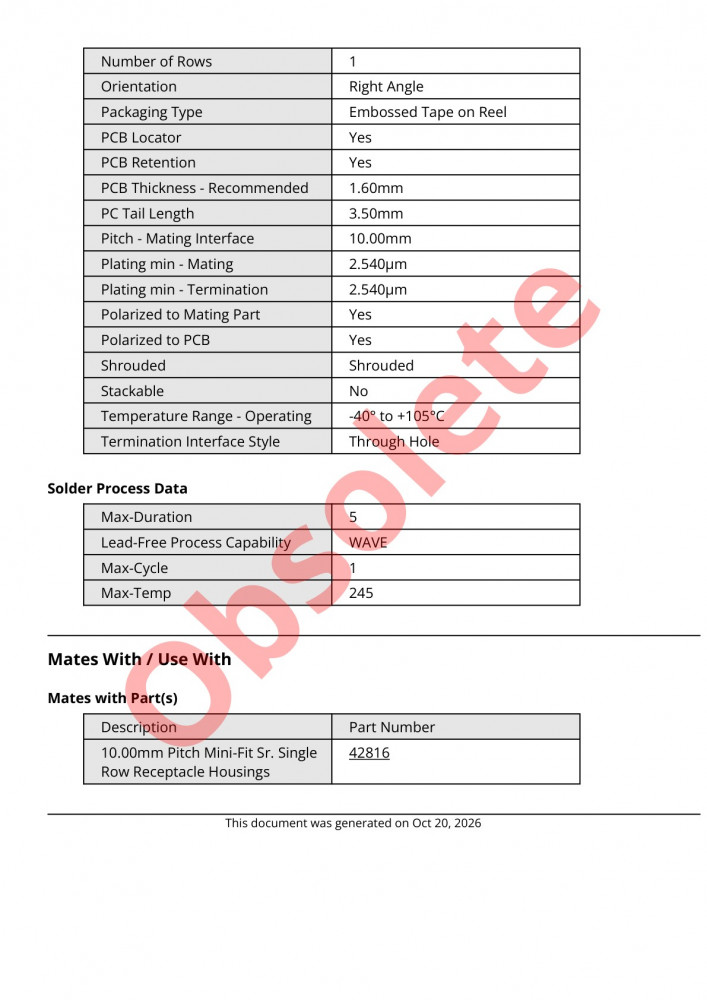 MOLEX 459862312 technical document preview, page 3