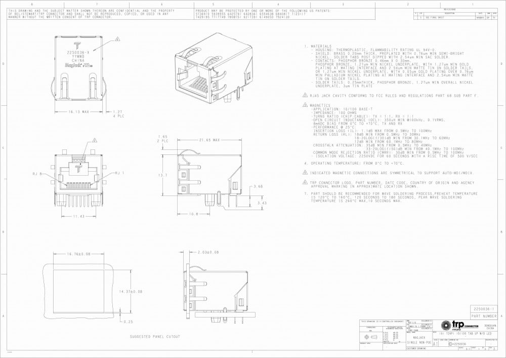 2250036-1 controlled drawing page 1