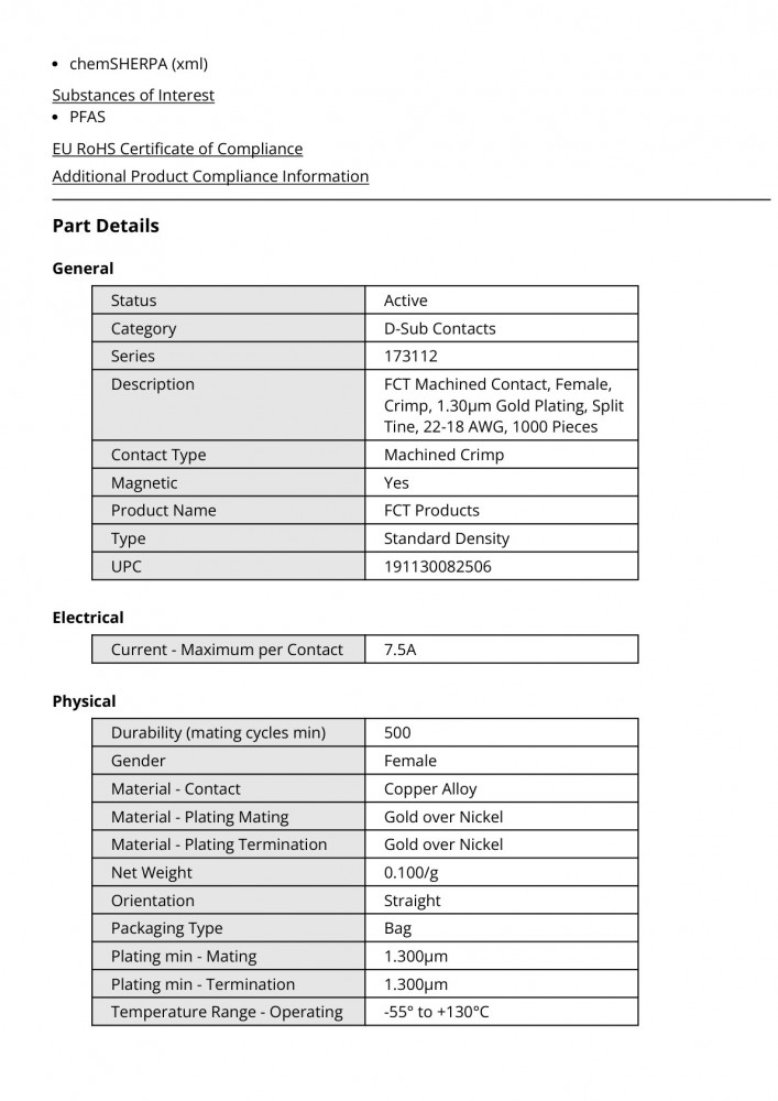 MOLEX 1731121036 technical document image 2