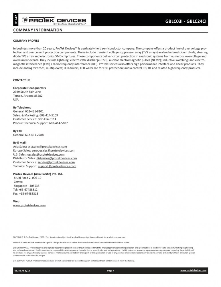 GBLC03CI-LF-T7 datasheet page 7