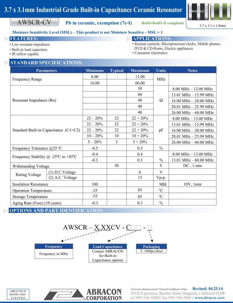 AWSCR-CV technical document page 1