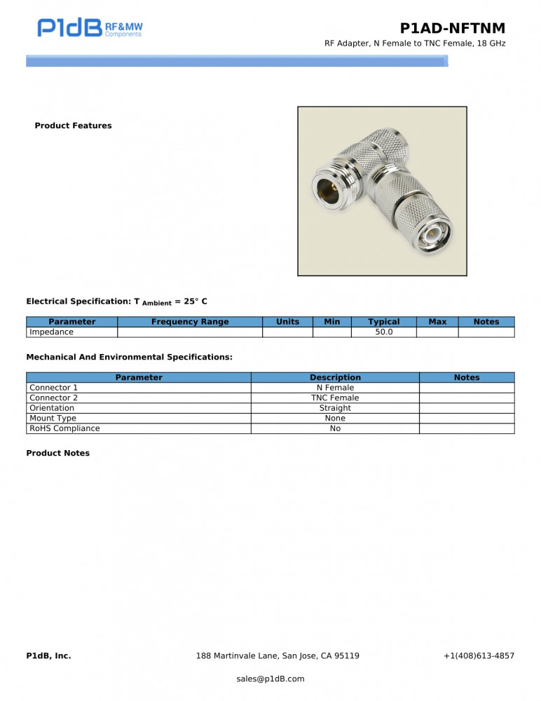 P1AD-NFTNM technical document preview