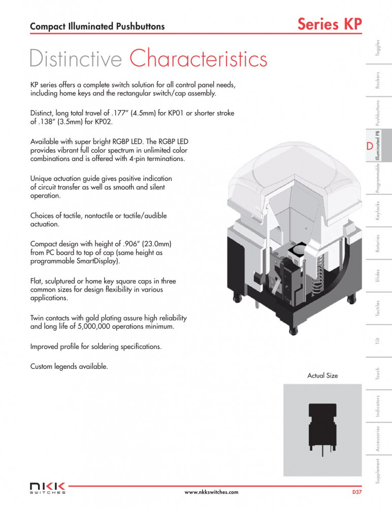 NKK KP Series datasheet page 2
