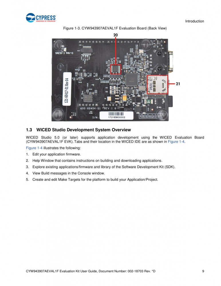 CYW943907AEVAL1F document page 10