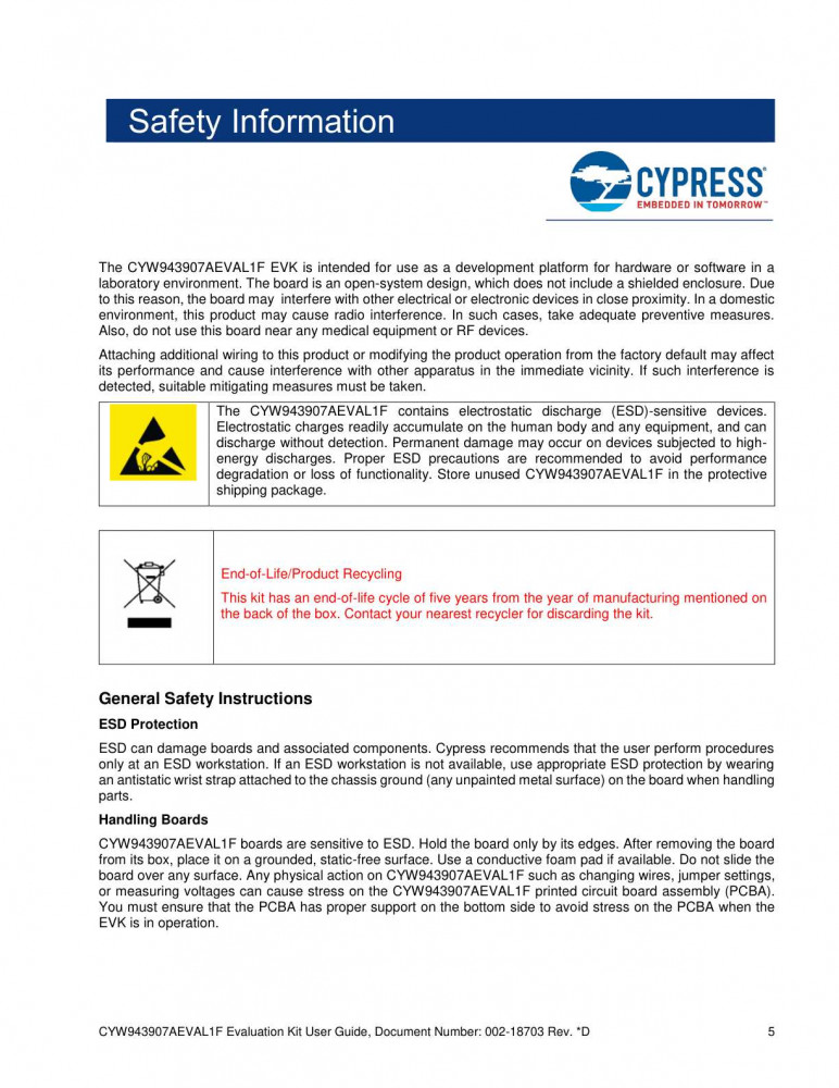 CYW943907AEVAL1F document page 6