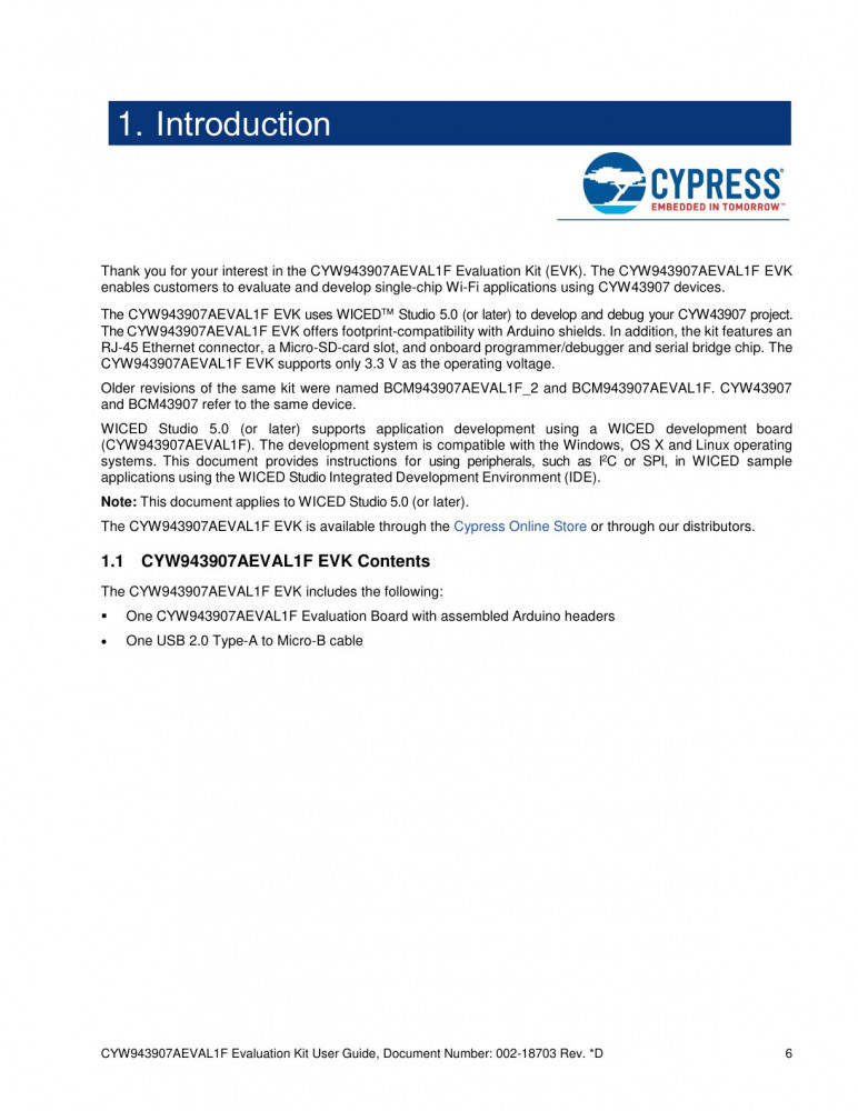 CYW943907AEVAL1F document page 7