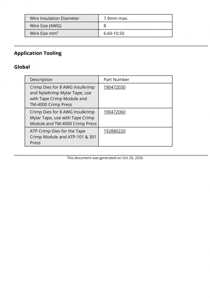 Product document image 3 for MOLEX 190710149