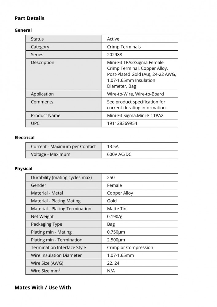 Product document image, page 2