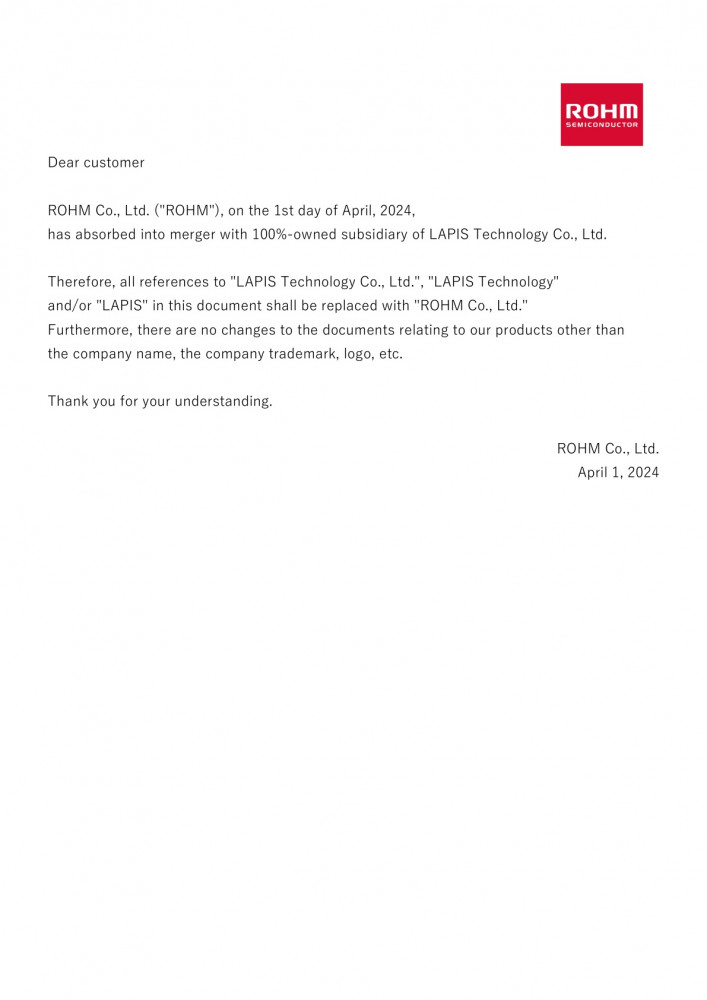 ROHM ML62Q1859 document page 1