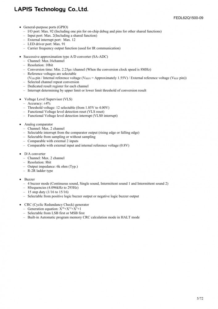 ROHM ML62Q1859 document page 6