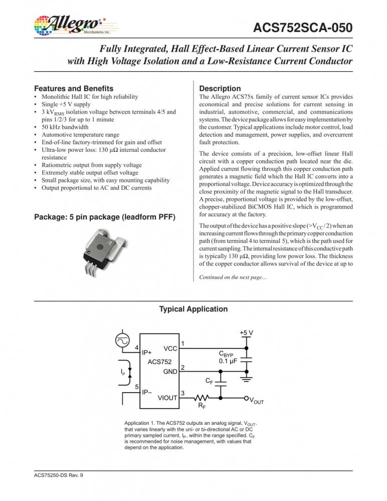 ACS752SCA-050 datasheet page 2