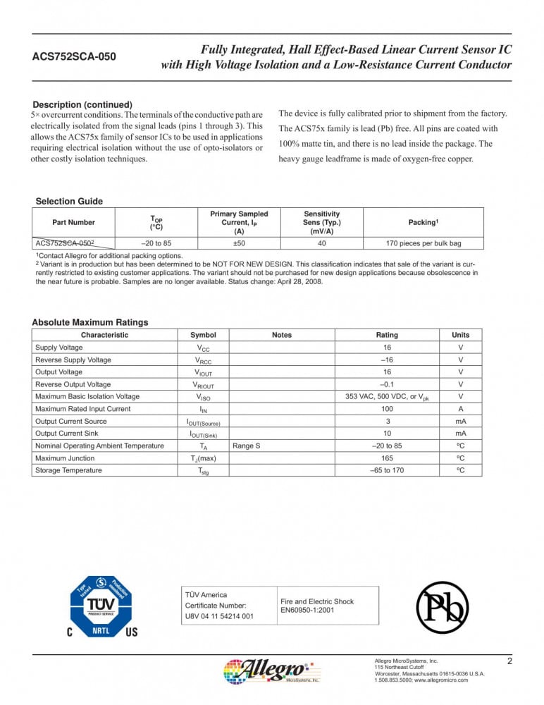 ACS752SCA-050 datasheet page 3