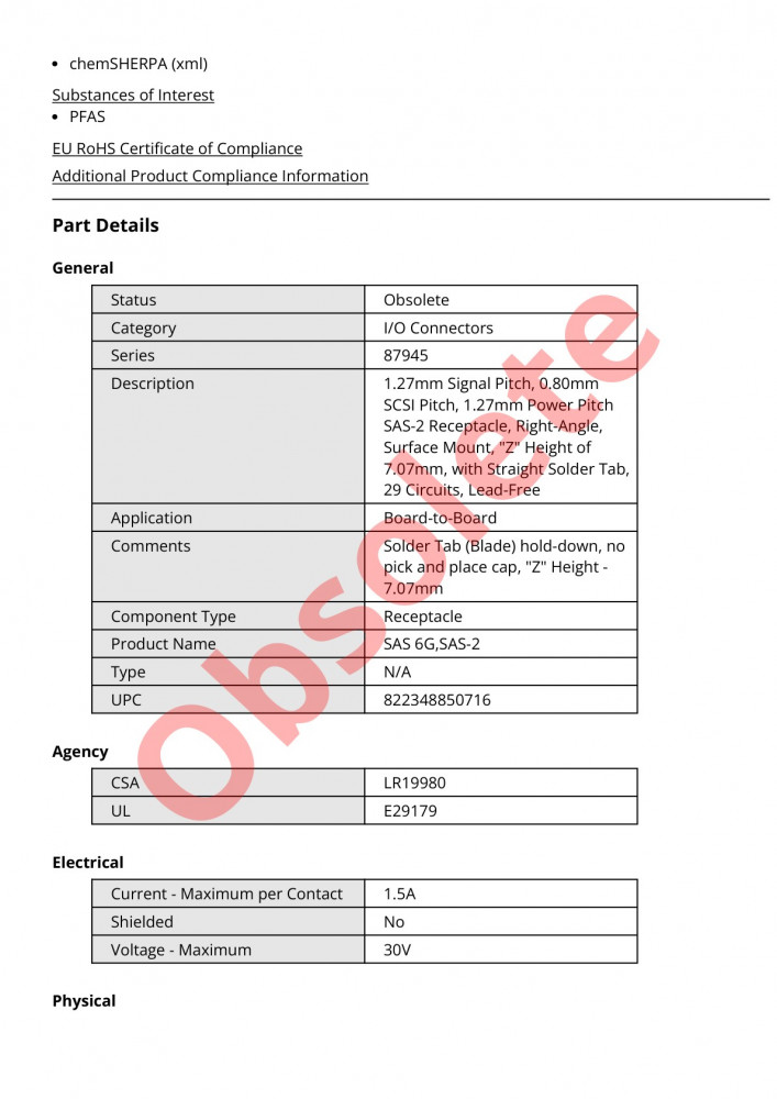 MOLEX 879450002 technical document page 2