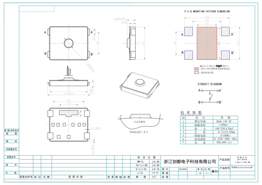 CAX TS2306 datasheet page 2