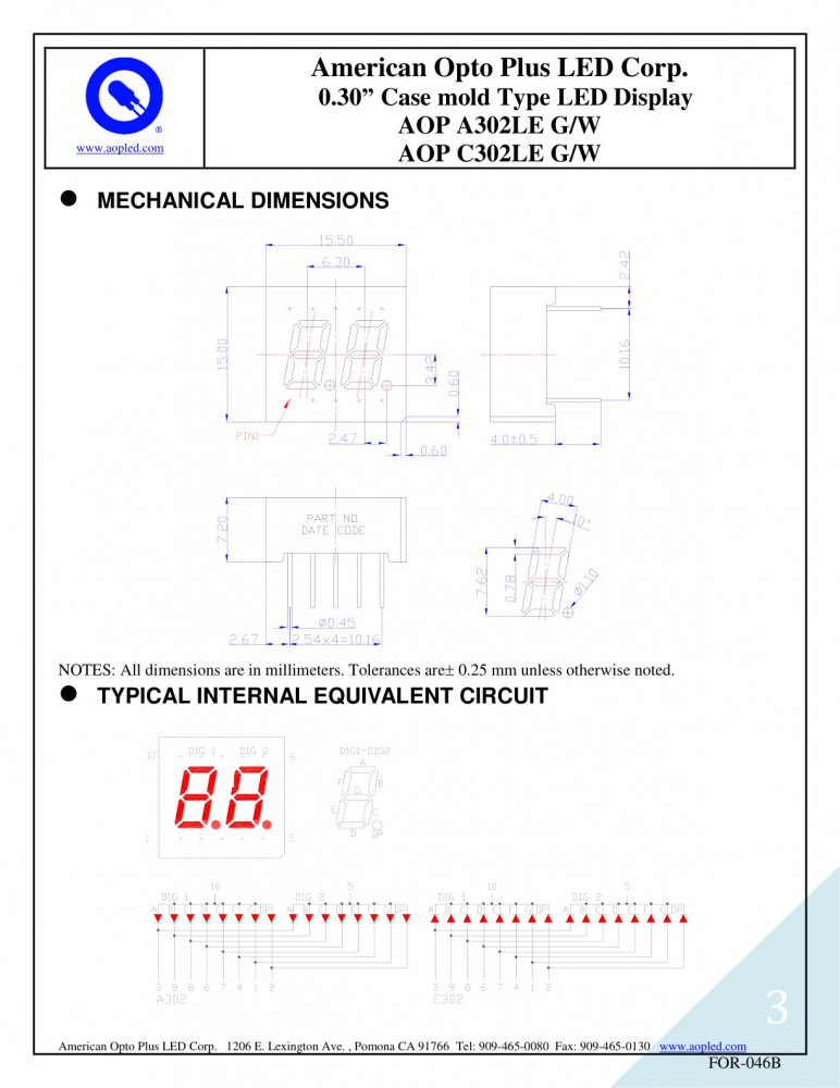 C302LE datasheet page 3