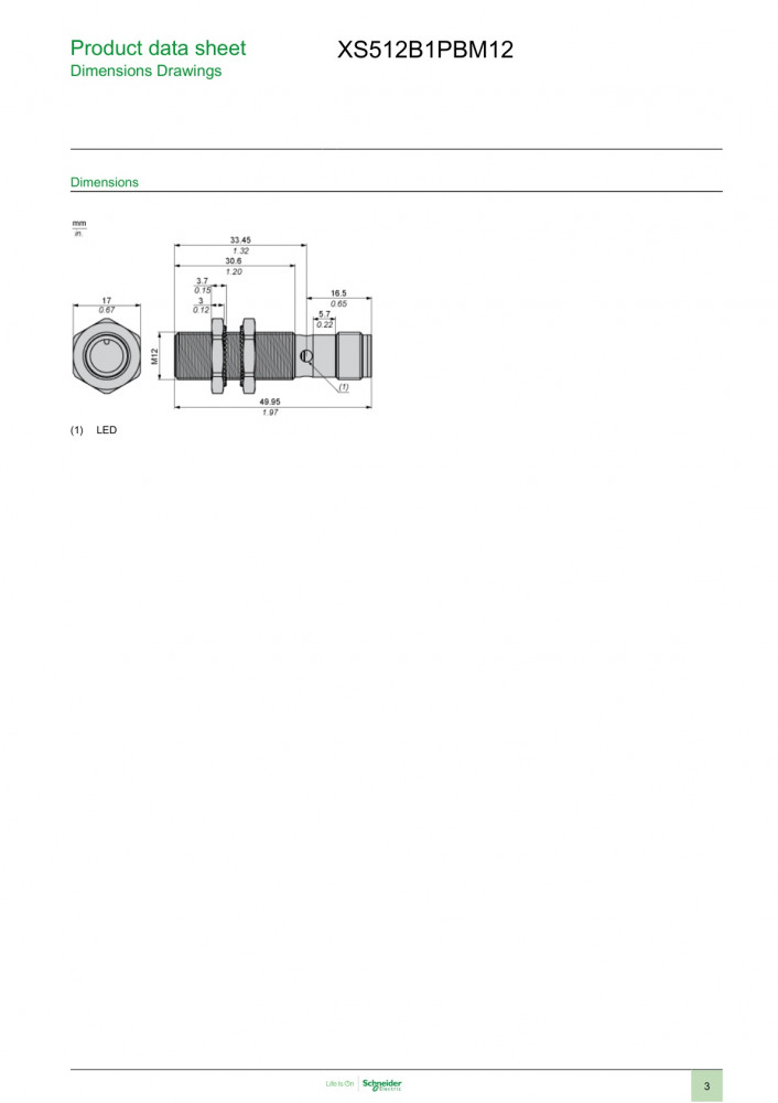 XS512B1PBM12 technical document page 3