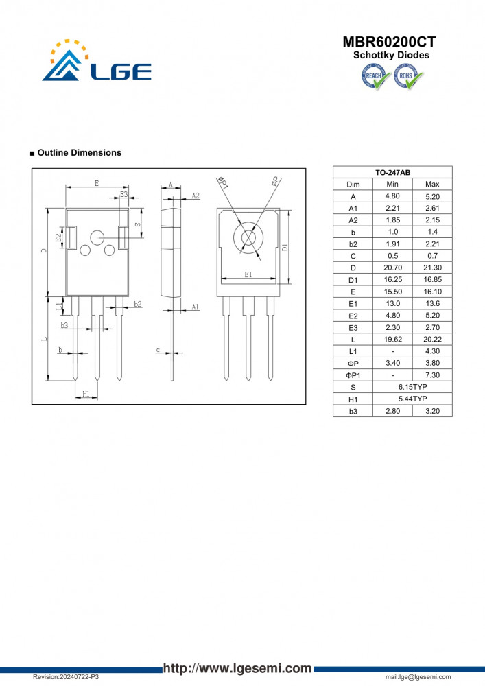 MBR60200CT datasheet page 3