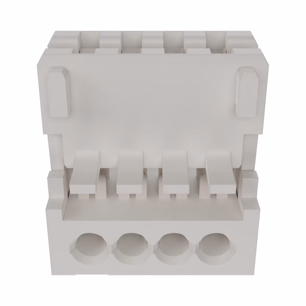 Appli-Mate RAST 2.5 Female Connector, 2.50mm Pitch, 4 Circuits, Positions B, C & D Removed, Open Endwalls for sale