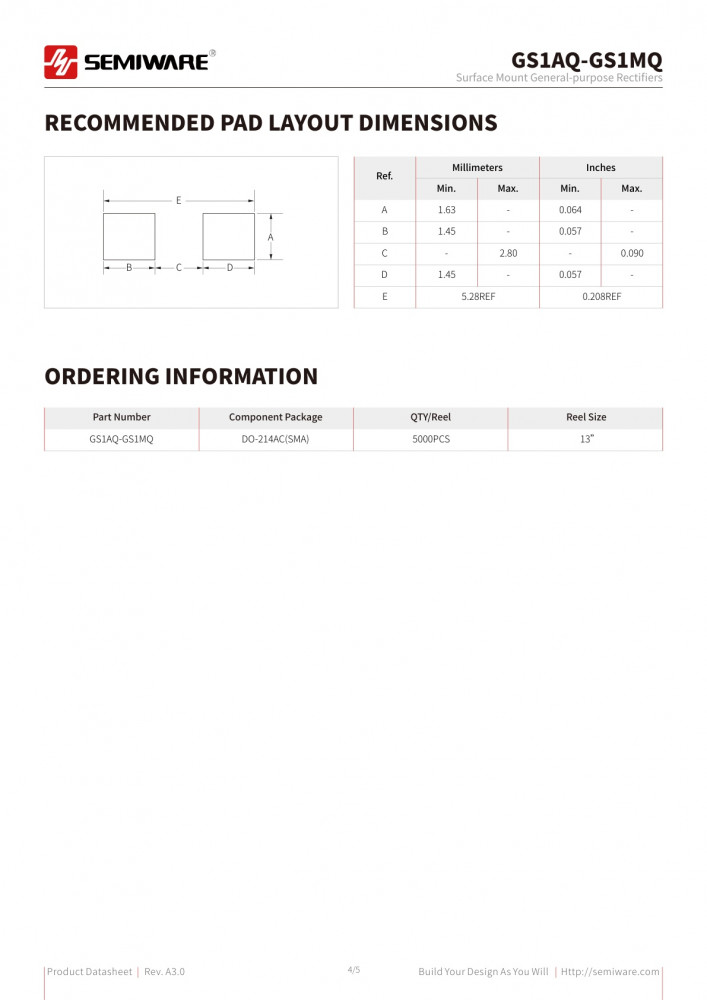 SEMIWARE GS1BQ datasheet page 4