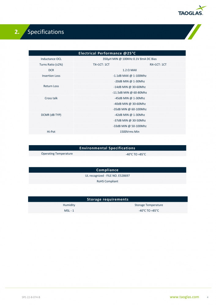 TM1188NL datasheet page 4