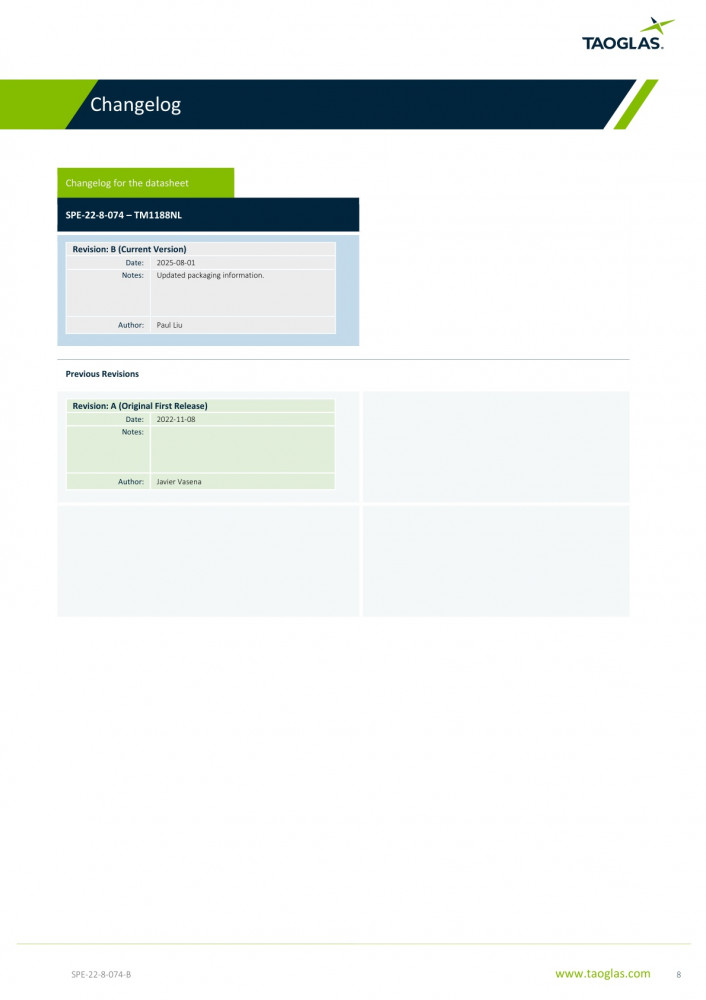 TM1188NL datasheet page 8