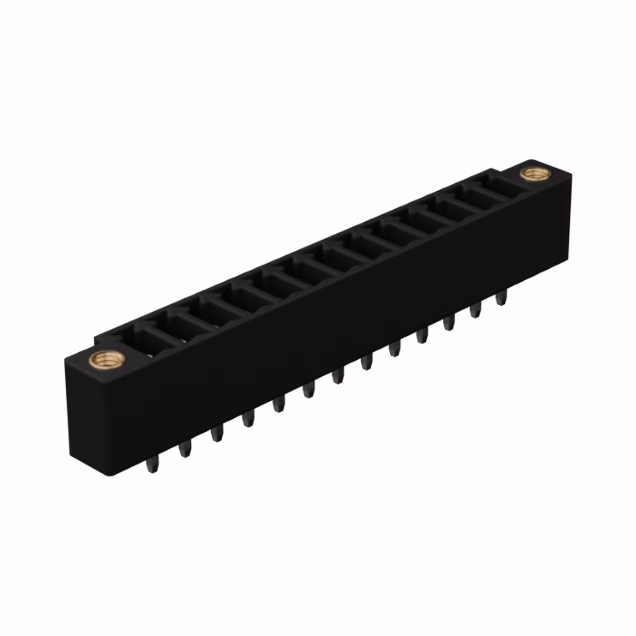 3.81mm Pitch Eurostyle Vertical PCB Header, with Threaded Retention Inserts, 13 Circuits for sale