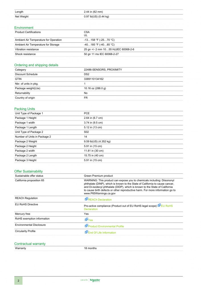 XS618B1MBL10 technical document page 2