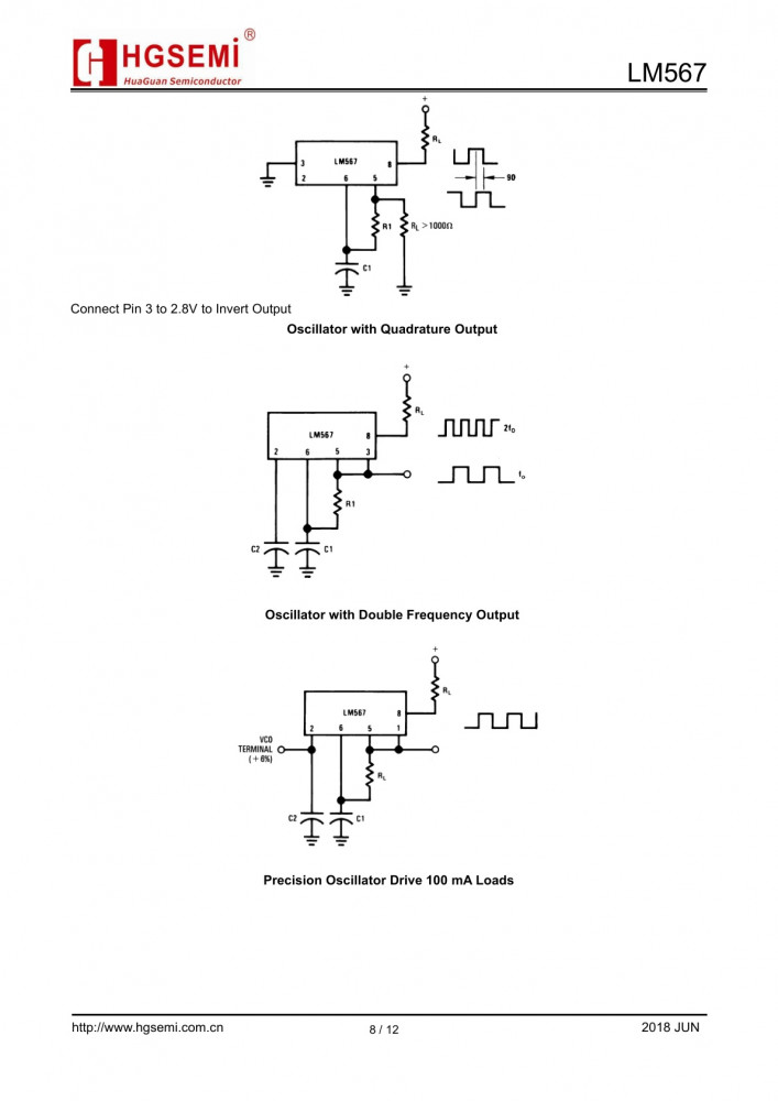LM567CM/TR datasheet page 8