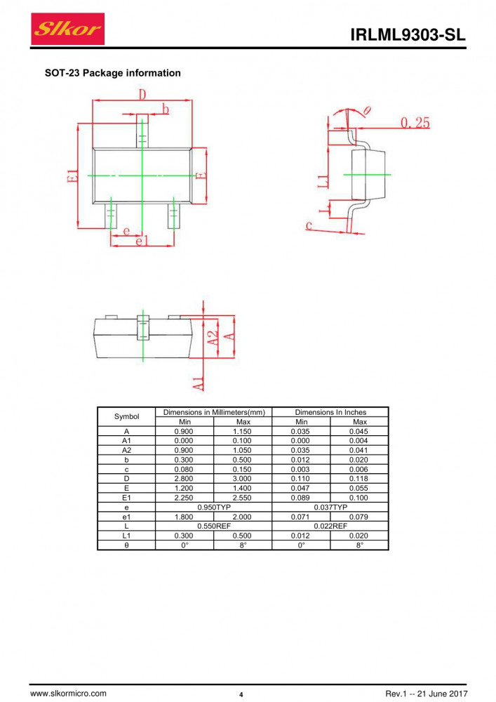 IRLML9303-SL datasheet page 4
