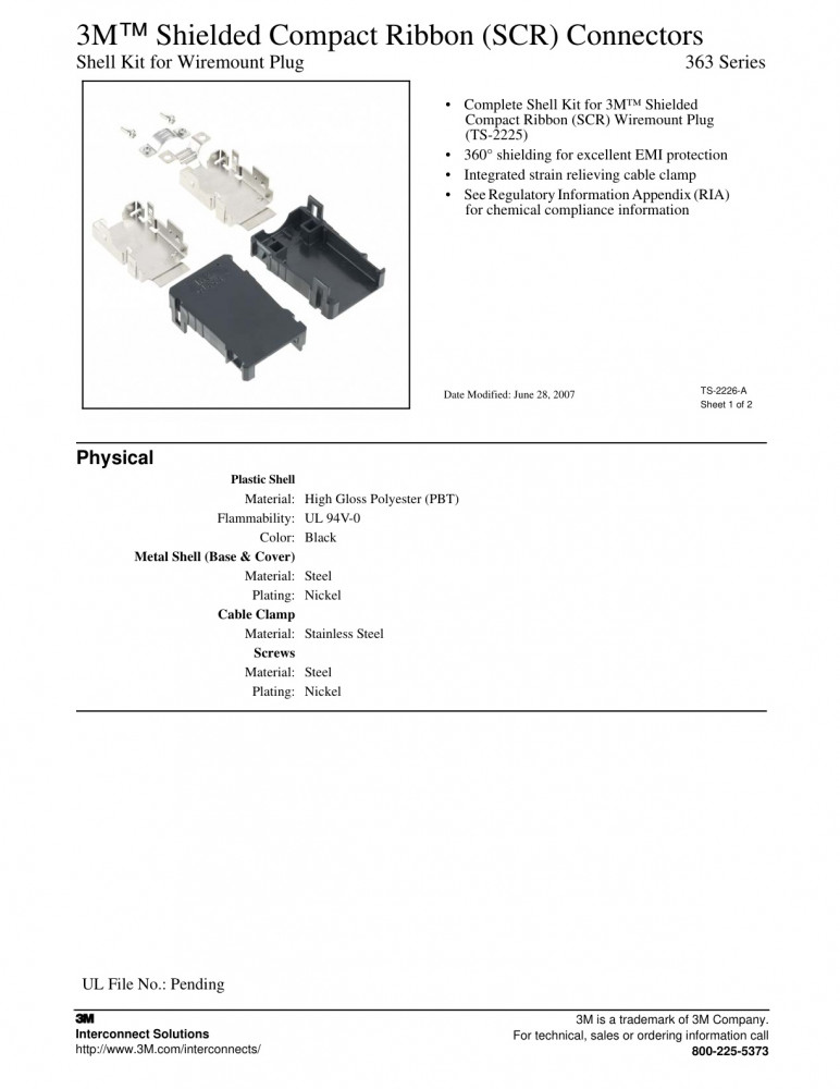 3M 36310-F200-008 technical document page 1
