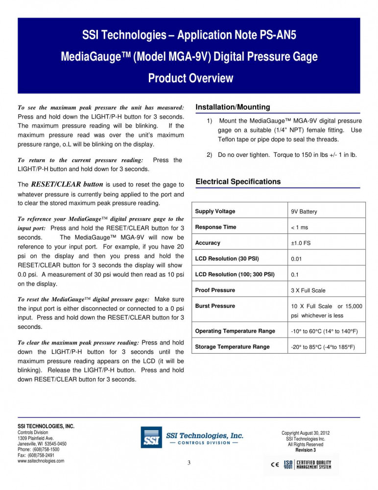 MGA-9V technical document page 3