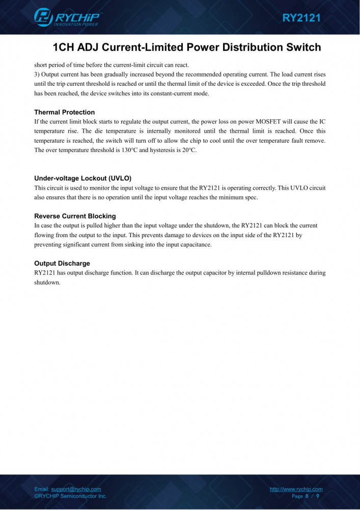 RY2121 datasheet page 8