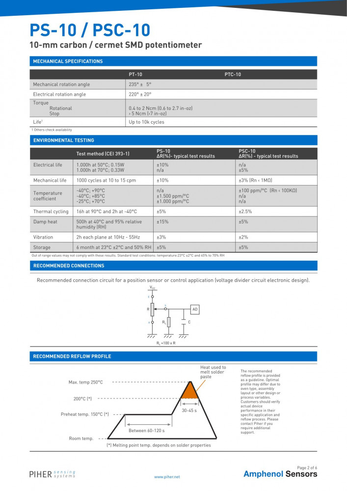 PS-10 product document page 2
