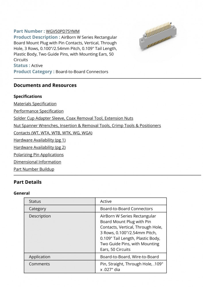 WGV50PD7SYMM technical document image 1